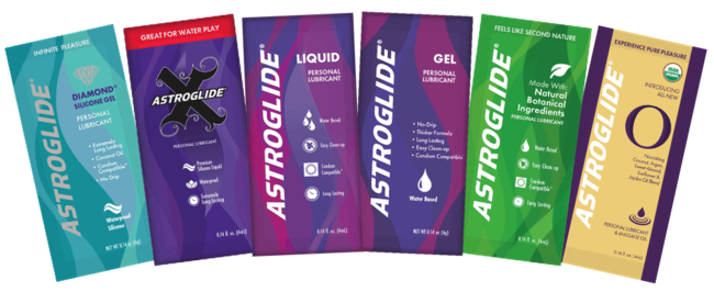 Astroglide Sampler Pack 5 x 4ml sachets